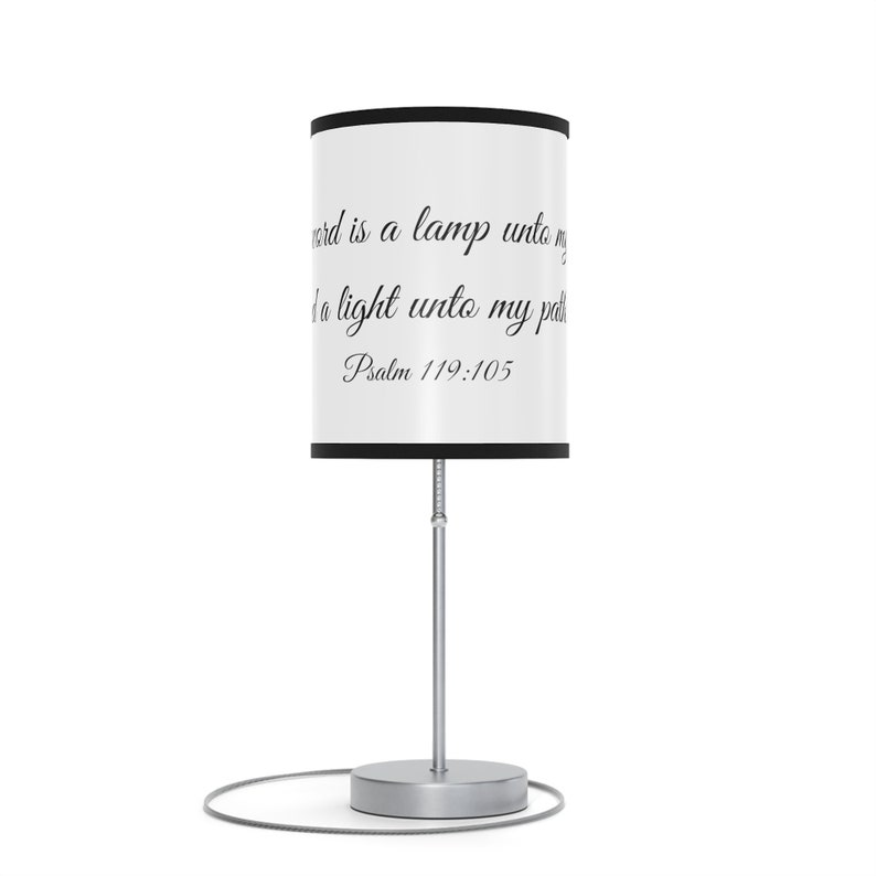 Psalm 119:105 Lamp, Bible Verse Lamp, Desk Lamp With Scripture, Psalm ...