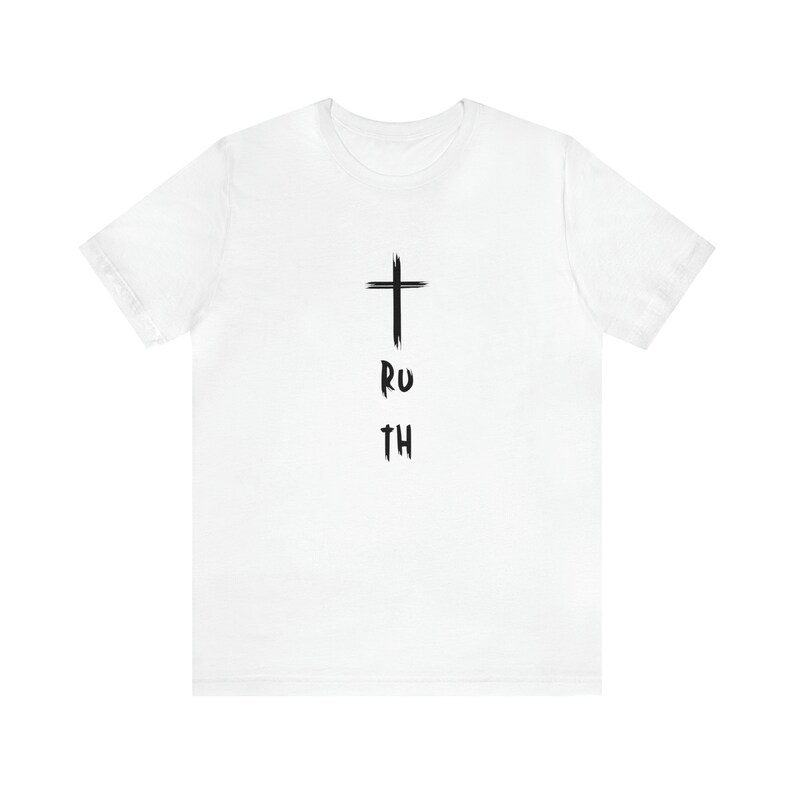 Truth T-shirt With Christian Cross, Cross Shirt That Spells Truth ...
