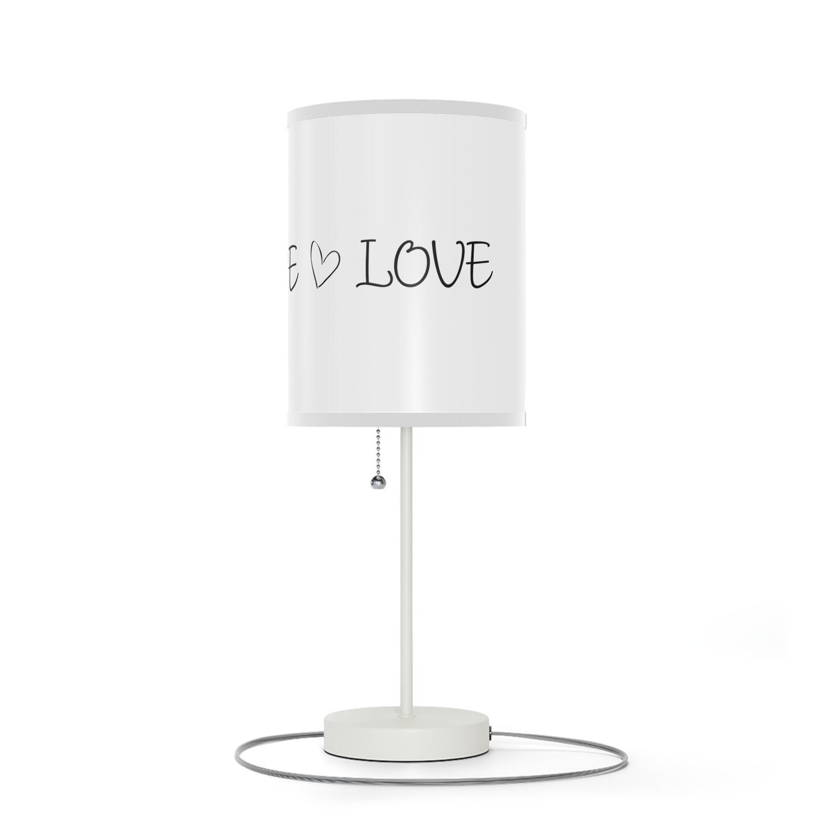 Faith Hope Love Desk Lamp, Lamp on a Stand Printed With Faith Hope Love ...