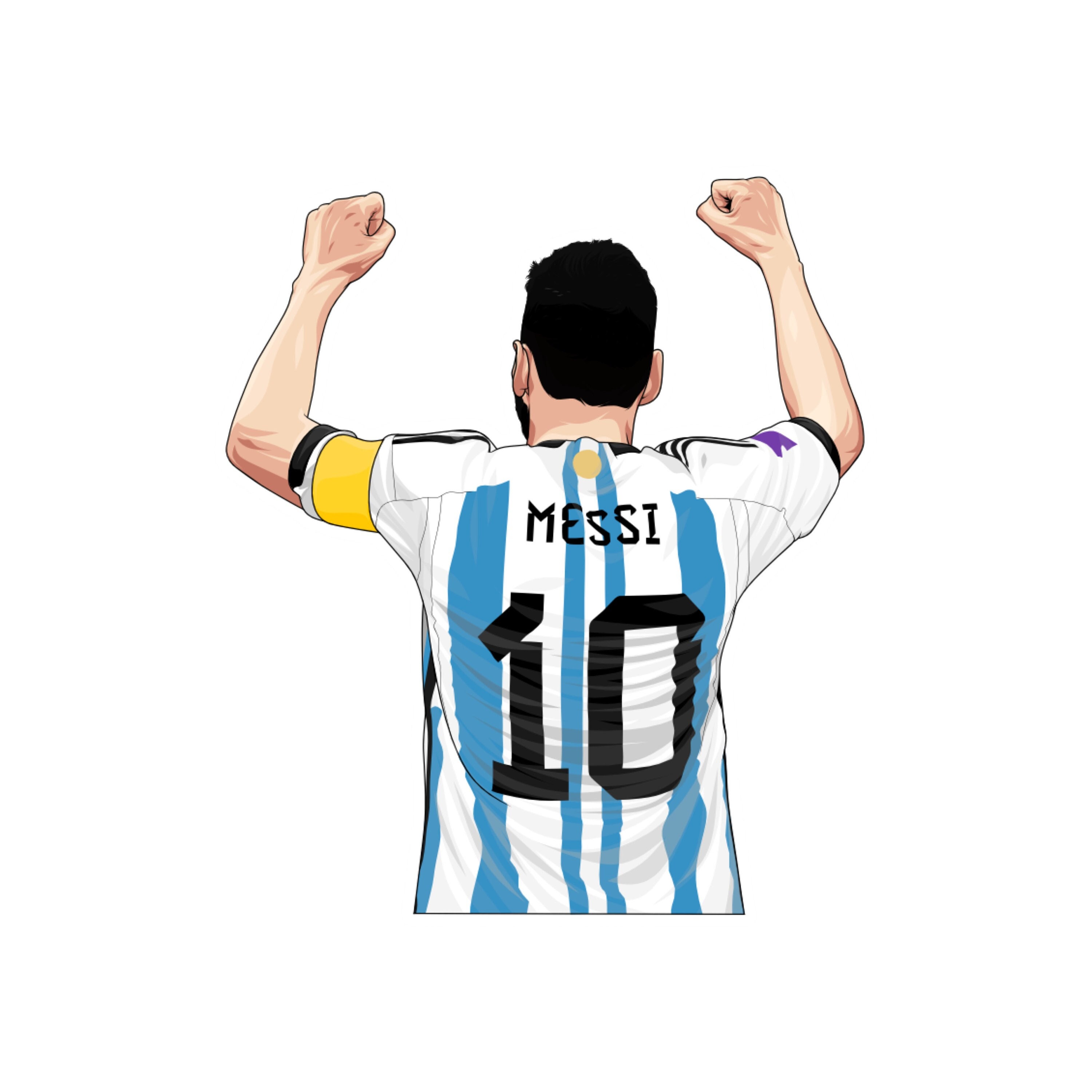 Messi "holographic" Sticker - Etsy
