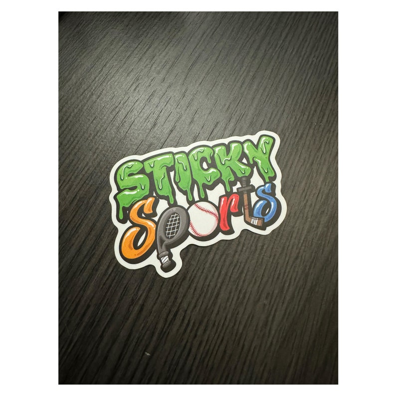 Sticky Sports logo Sticker - Etsy