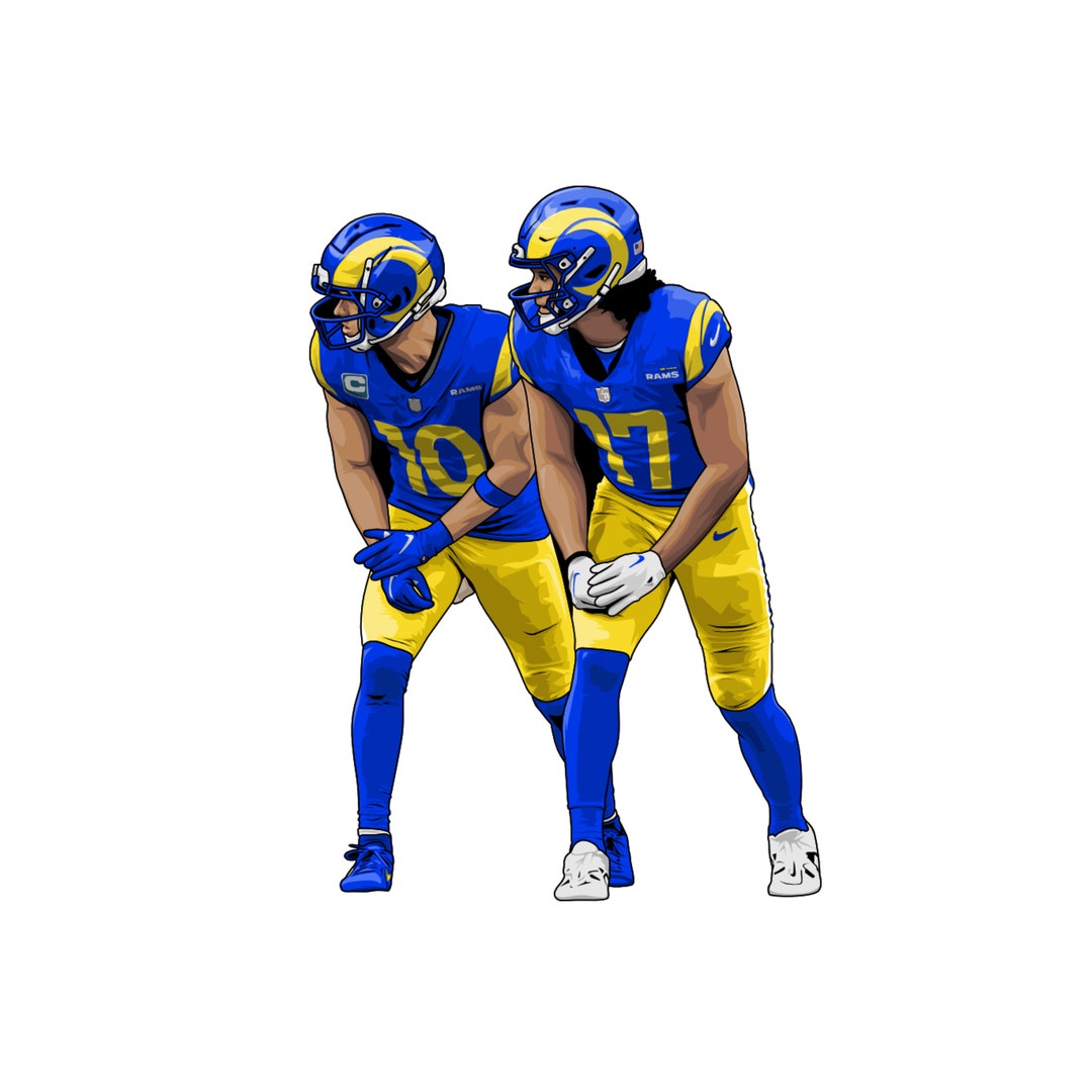 Rams “la’s Finest” Combo Sticker - Etsy