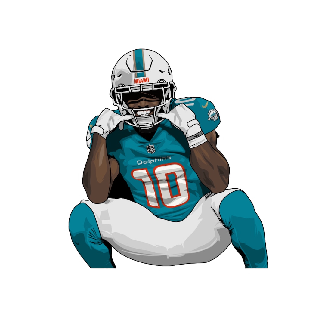 Tyreek Hill “miami Chillin” Sticker - Etsy