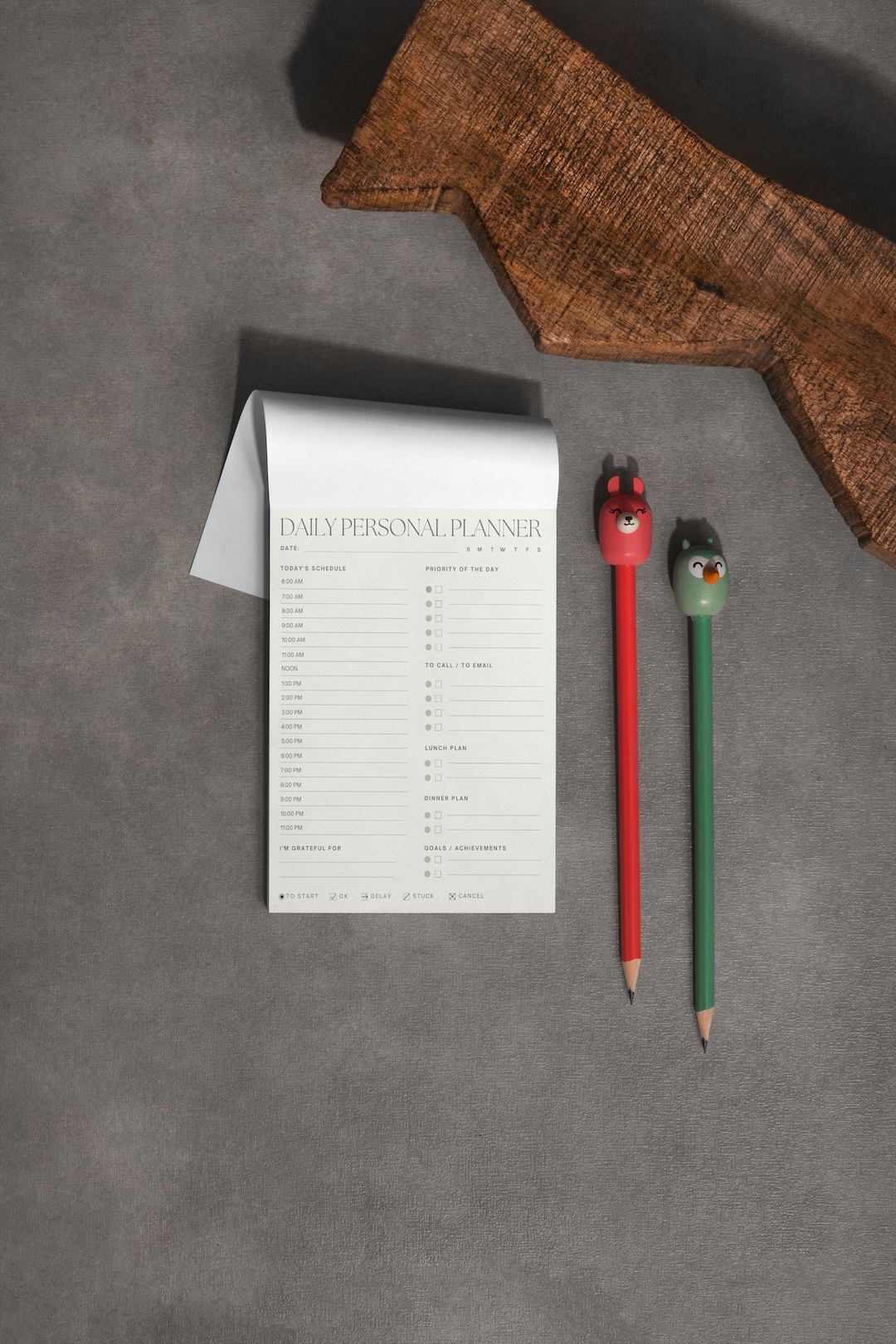 Daily Personal Planner Printable, Instant Download, Minimalistic ...