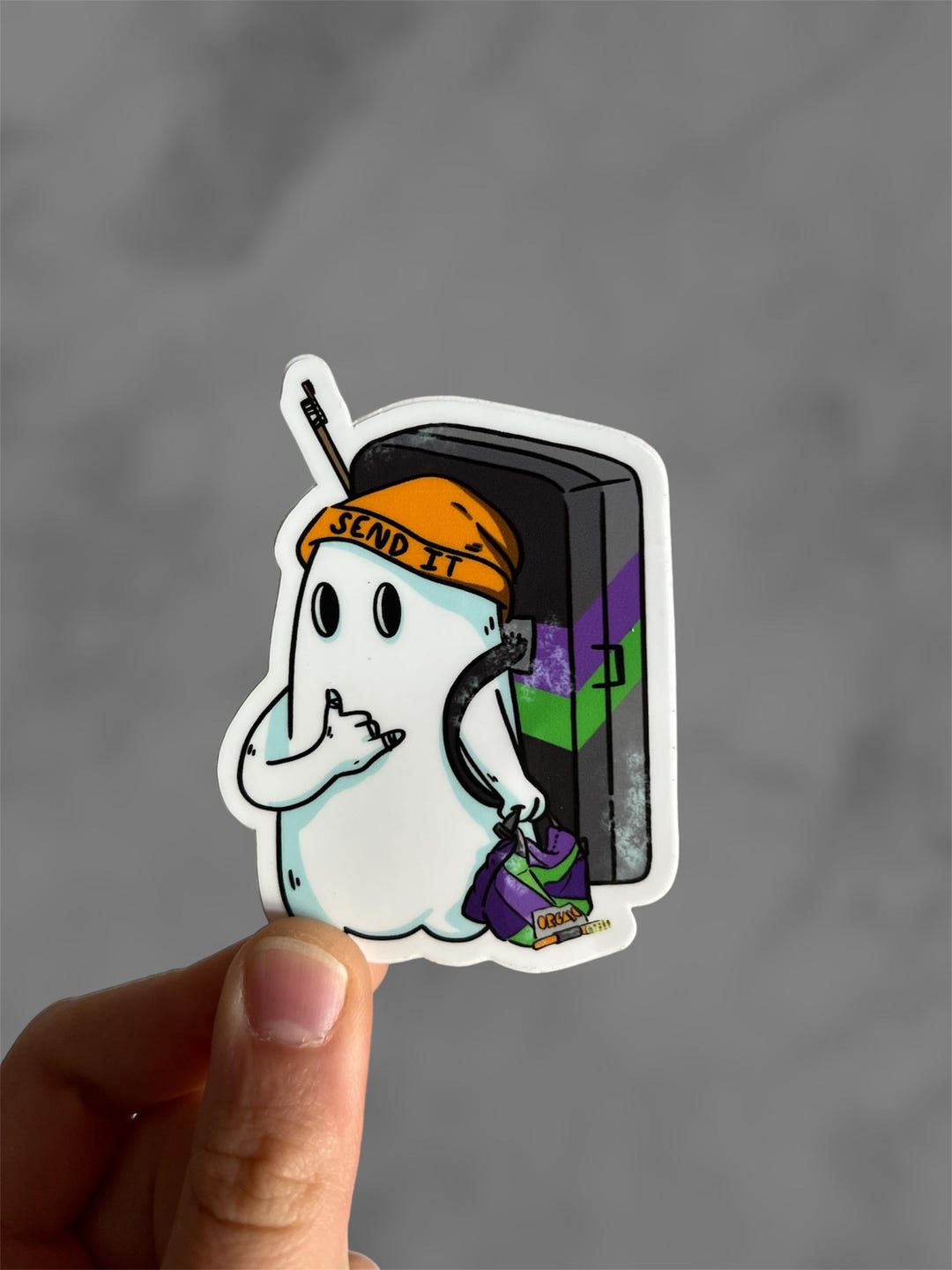 Spooky Sends Sticker, Bouldering Sticker, Rock Climbing Sticker ...