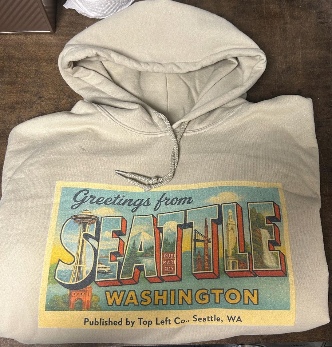 Vintage Seattle Retro Postcard - Etsy