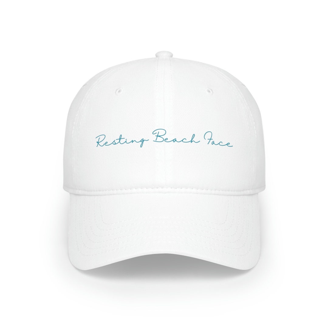 Resting Beach Face Baseball Cap, Resting Beach Face Baseball Hat, Beach ...