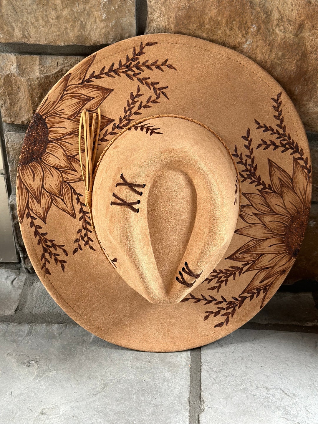 Wildflowers, Custom Boho Hat, Cowboy Hat, Custom Western Hat, Boho ...