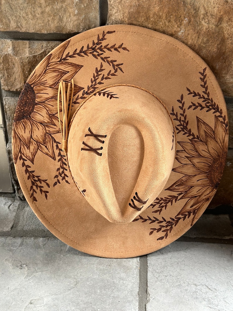 Wildflowers, Cowboy, Custom Boho Hat, Boho Hat, Western Hat, Custom ...