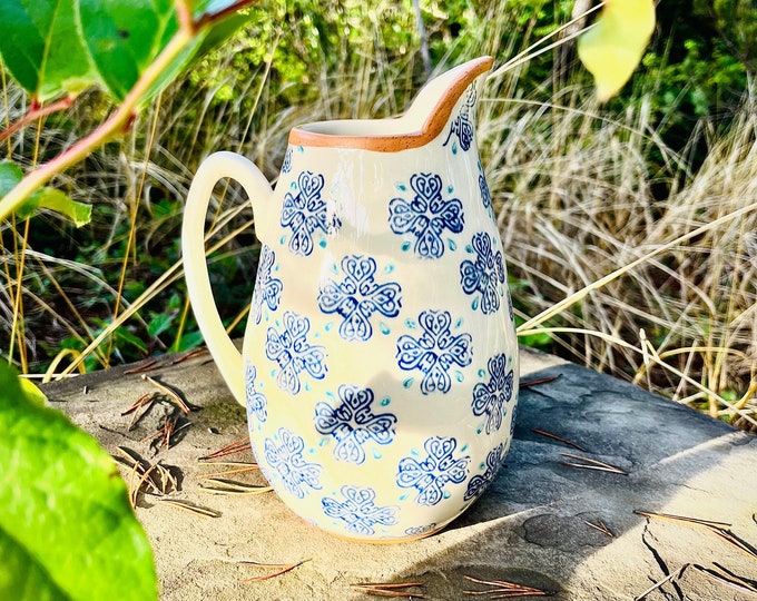Vintage Indian Pitcher/ Vase/ Porcelain Vase/ Vintage Pitcher/ Vintage ...