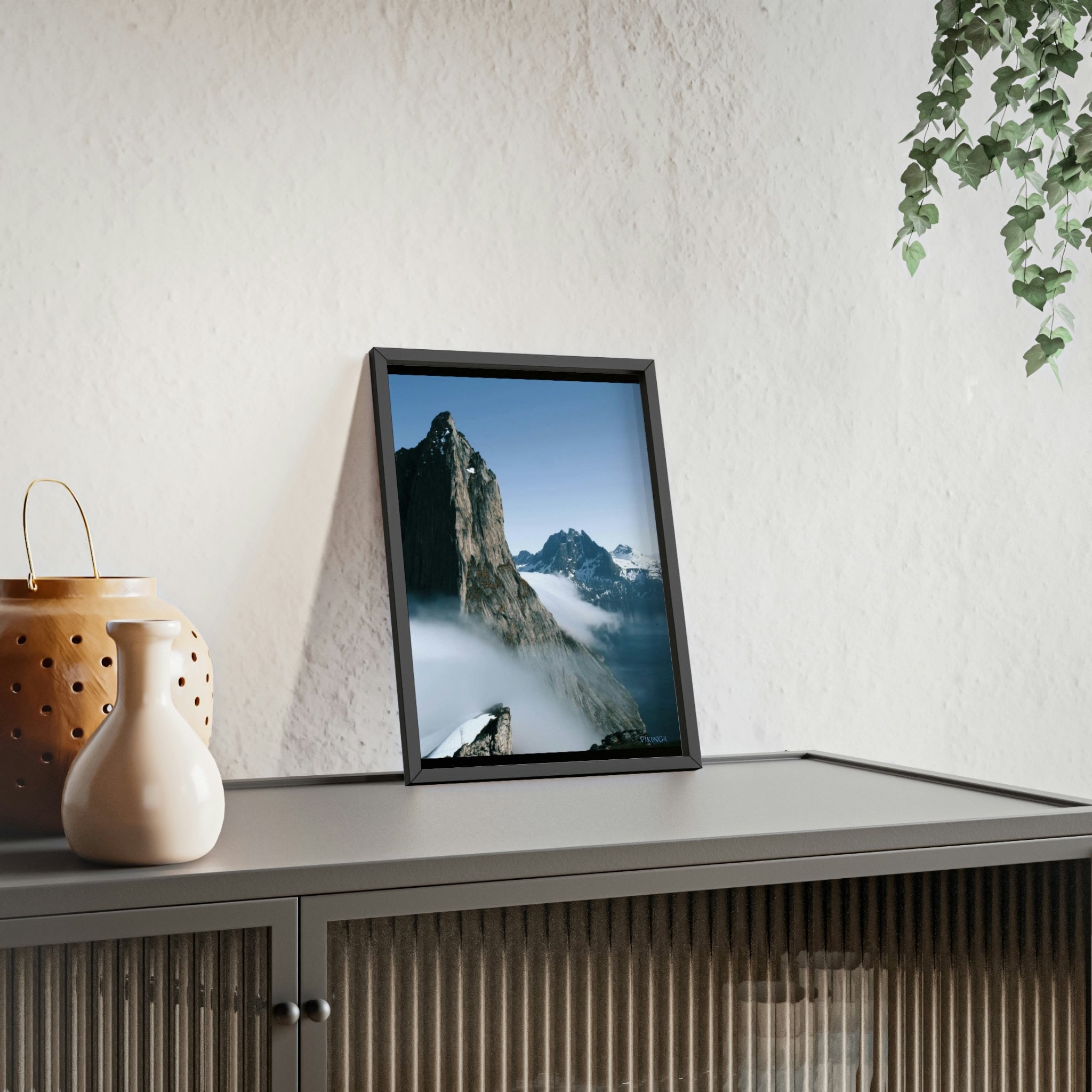 Fog River Over the Edge - VIKINGR Snapshots Gallery Posters With Wooden ...