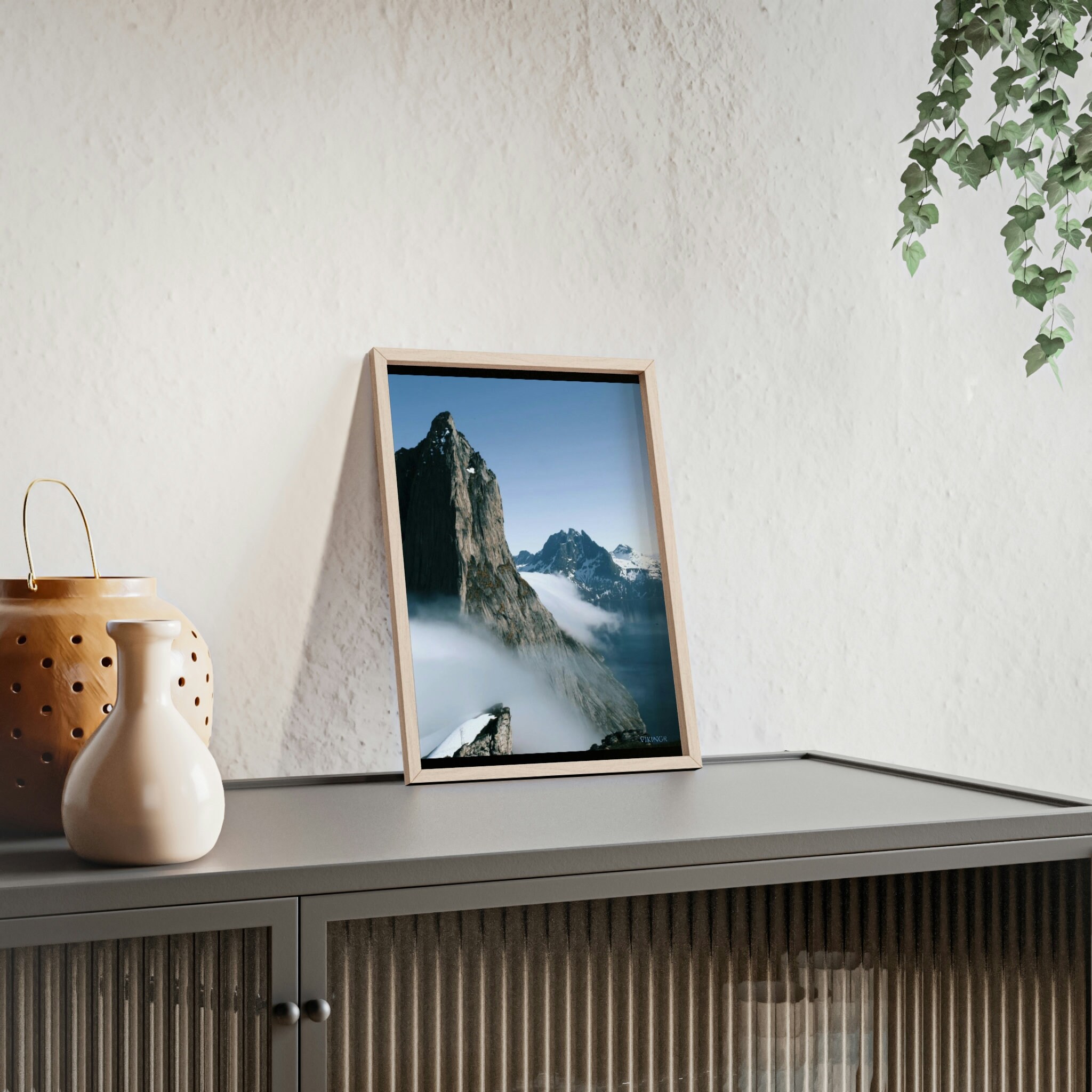 Fog River Over the Edge - VIKINGR Snapshots Gallery Posters With Wooden ...