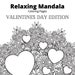 Valentine's Day Coloring Pages, Mandala, Hearts, Printable PDF ...