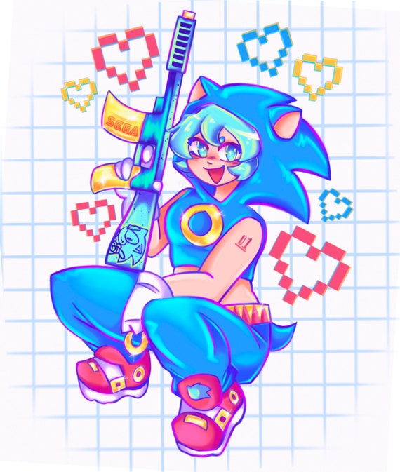 Hatsune Miku And Sonic