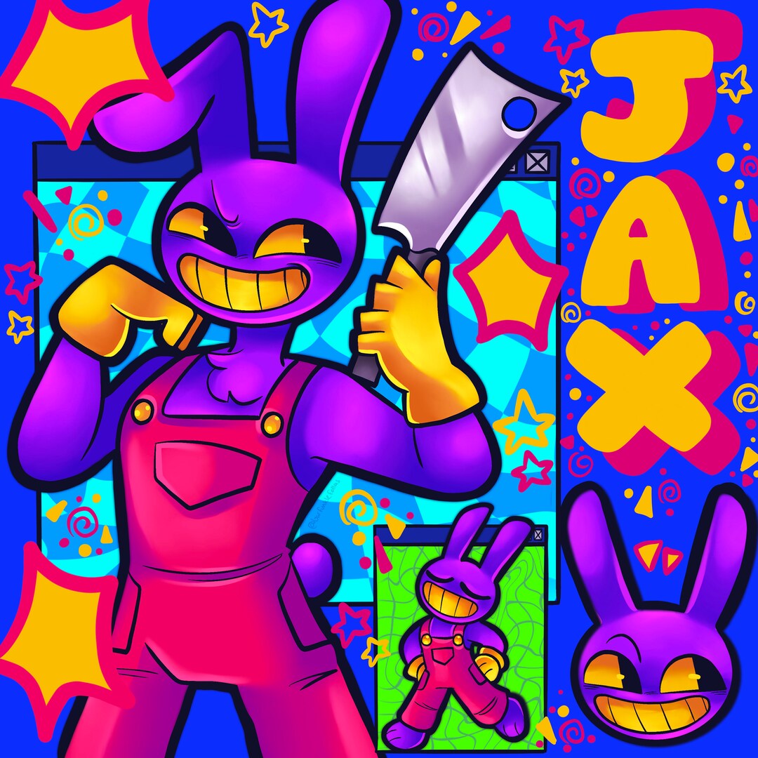 Jax Amazing Digital Circus Poster Print - Etsy