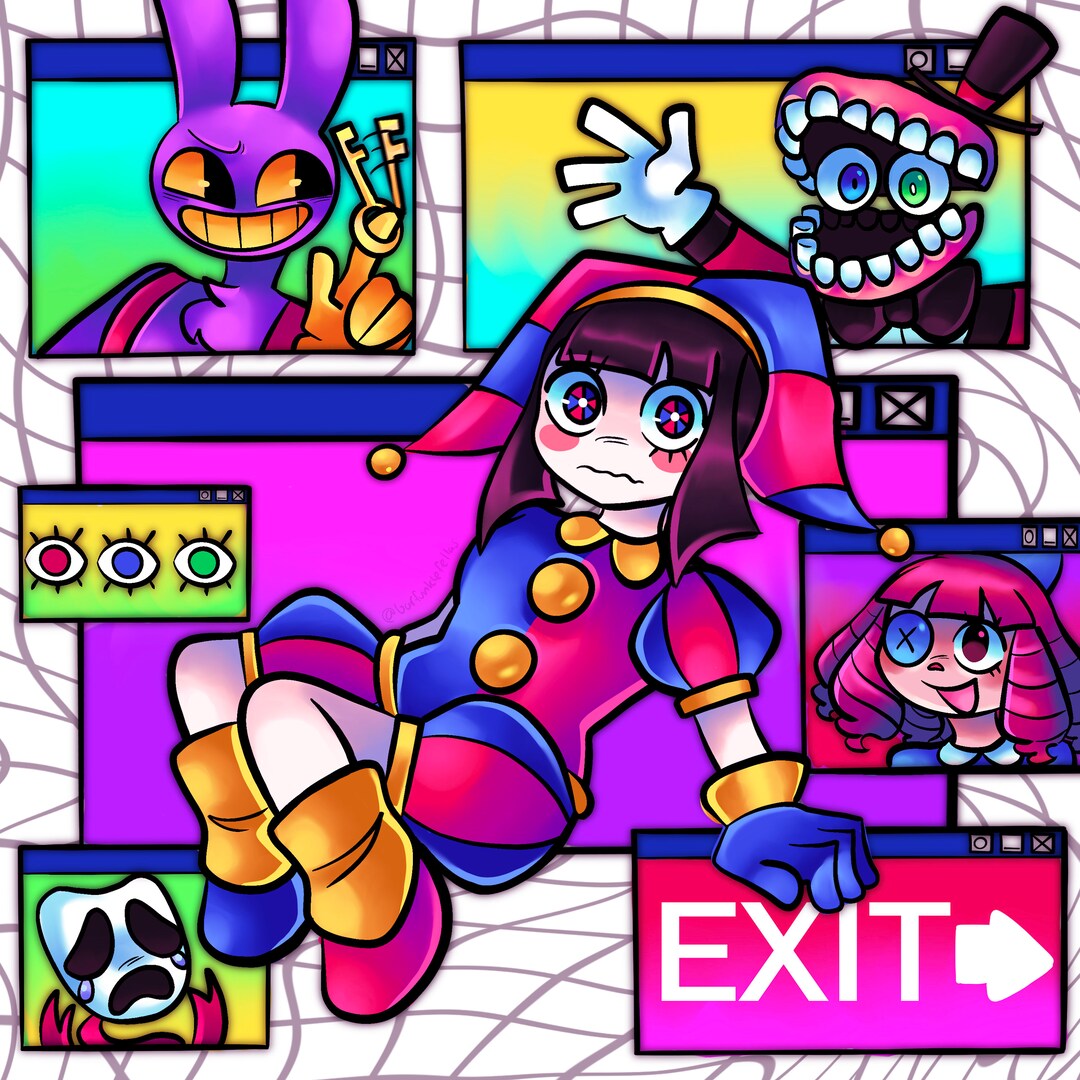 Amazing Digital Circus Windows Poster Print - Etsy