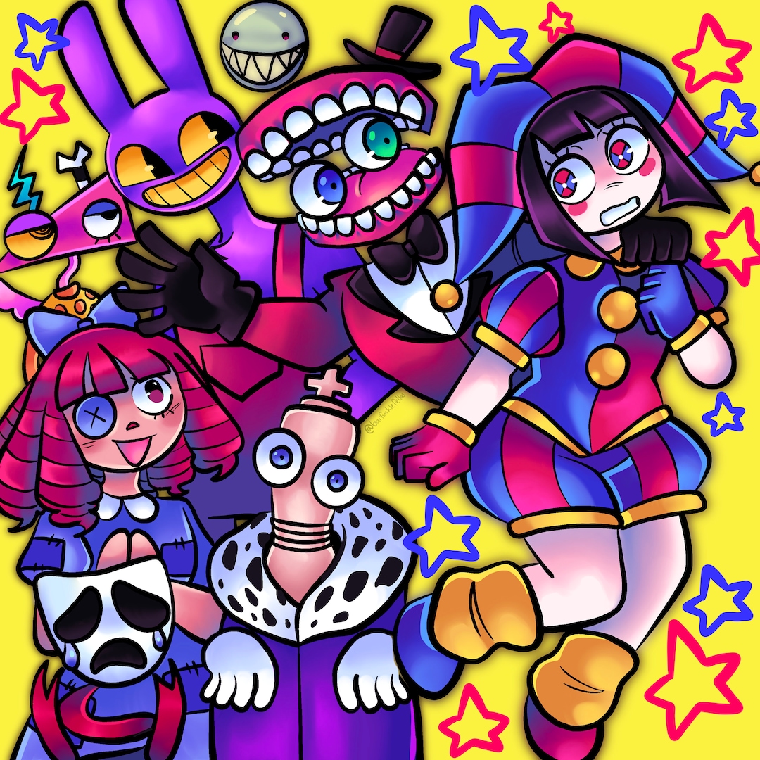 Amazing Digital Circus Poster Print - Etsy