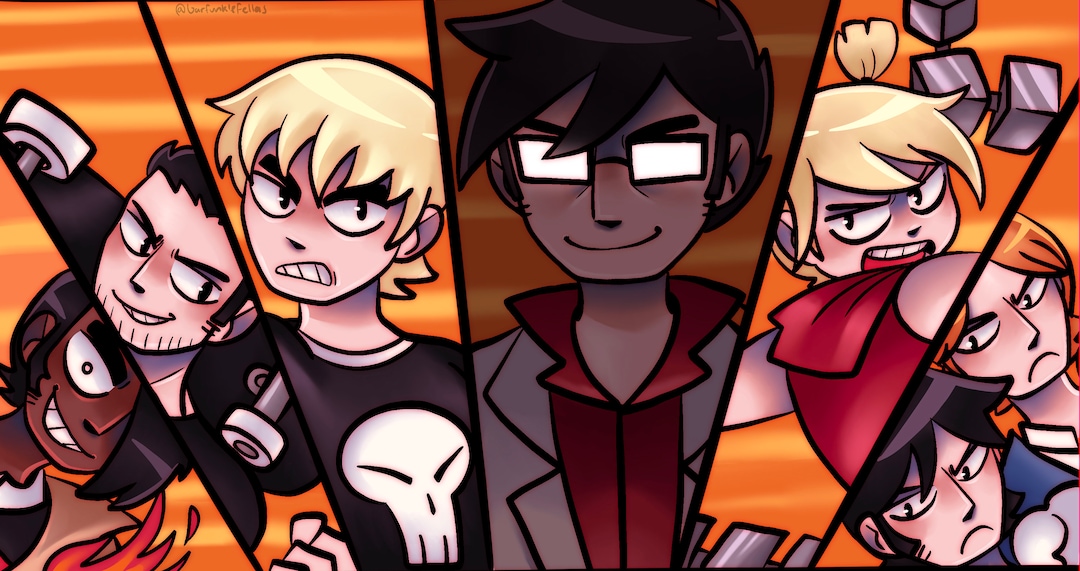 Scott Pilgrim Evil Exes Poster Print - Etsy