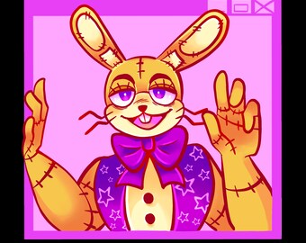 Five Nights at Freddy's Glitchtrap Poster Print - Etsy