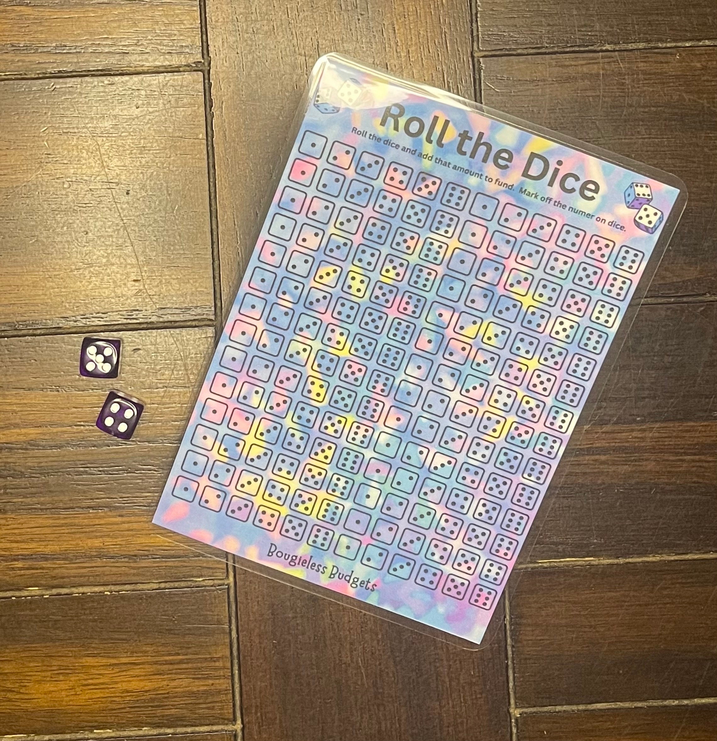 Roll the Dice Savings Challenge - Etsy