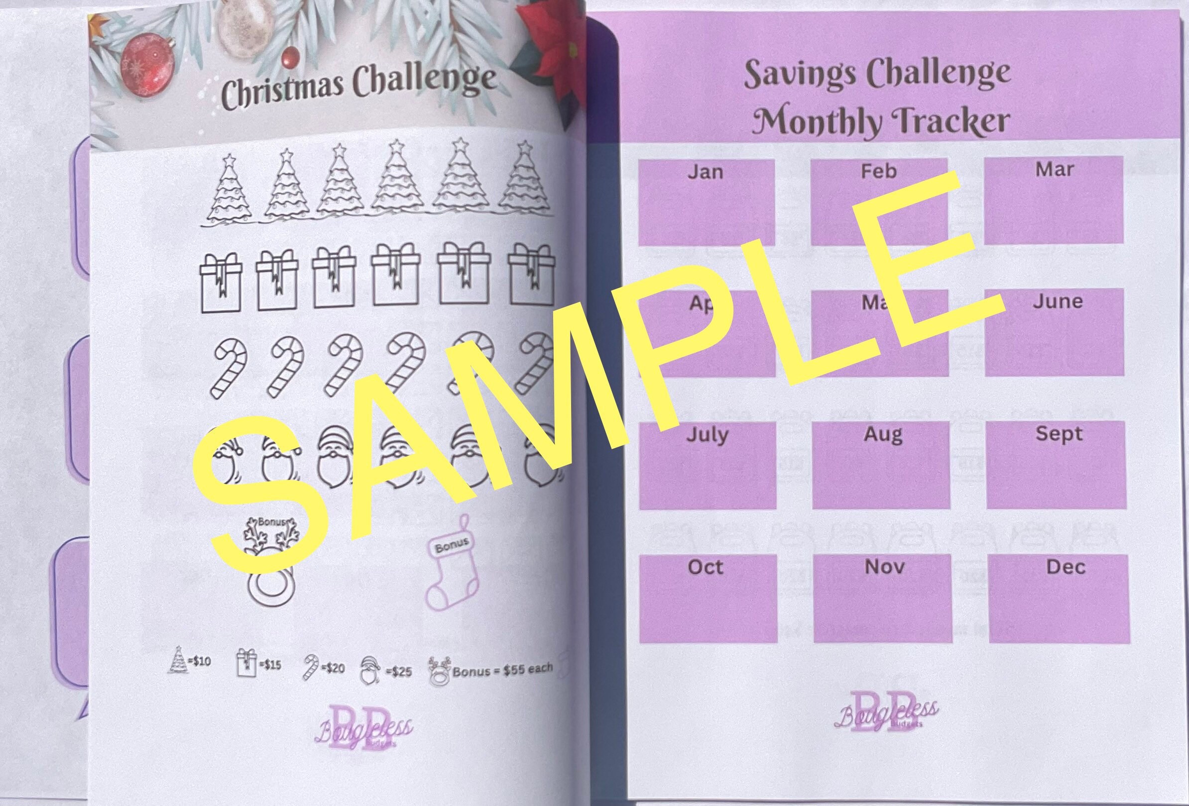 Savings Challenge Book—physical Copy - Etsy
