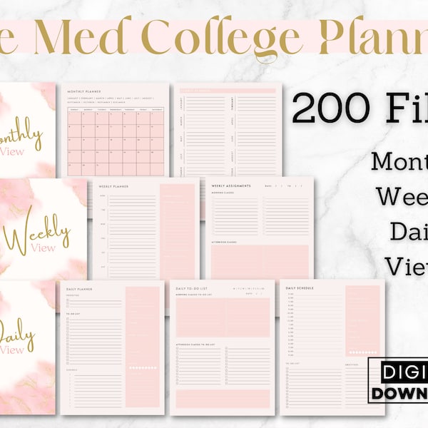 Medical Student Planner - Etsy