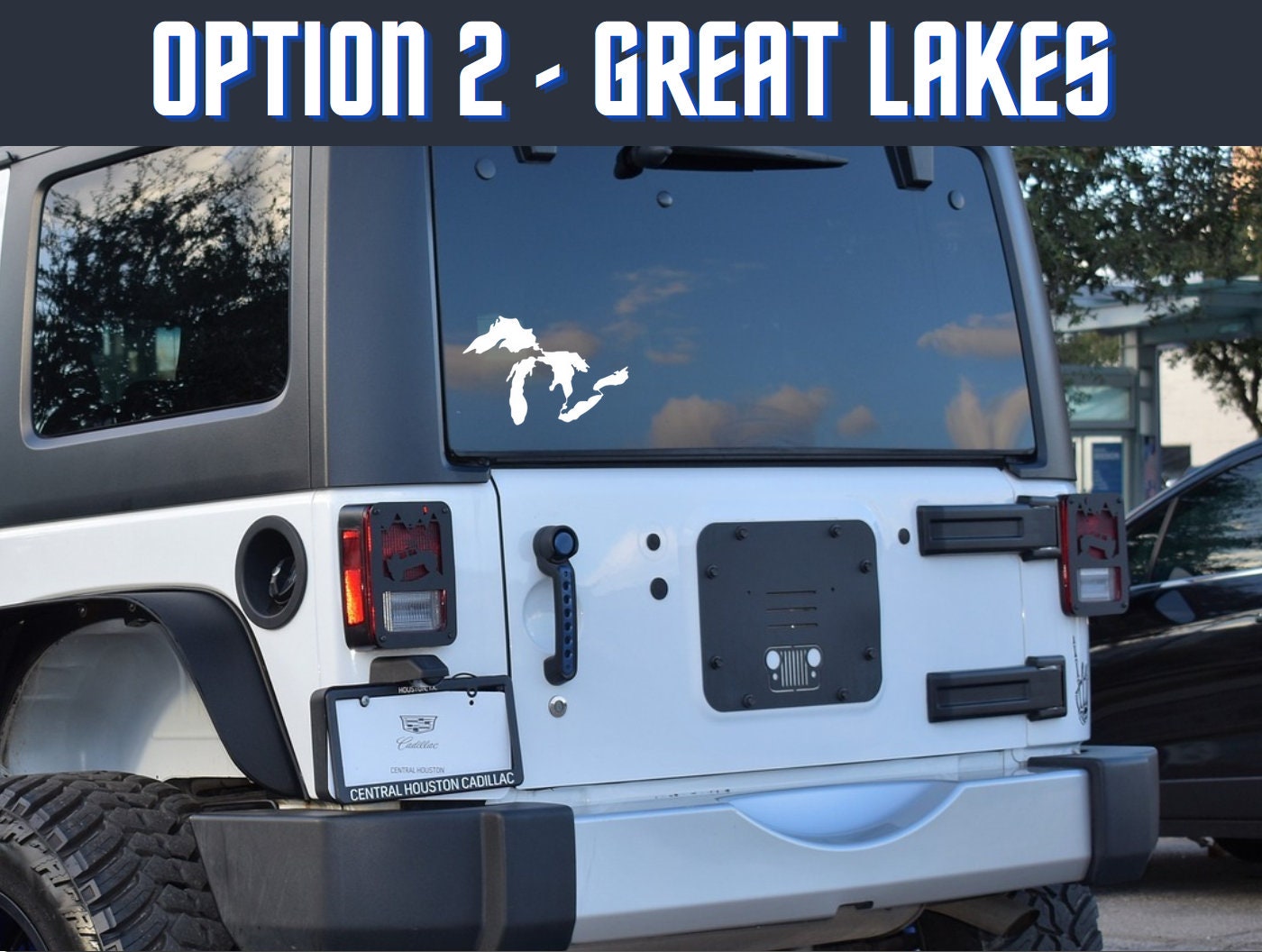 State of Michigan Great Lakes vinyl Decal State Silhouette Custom Size ...