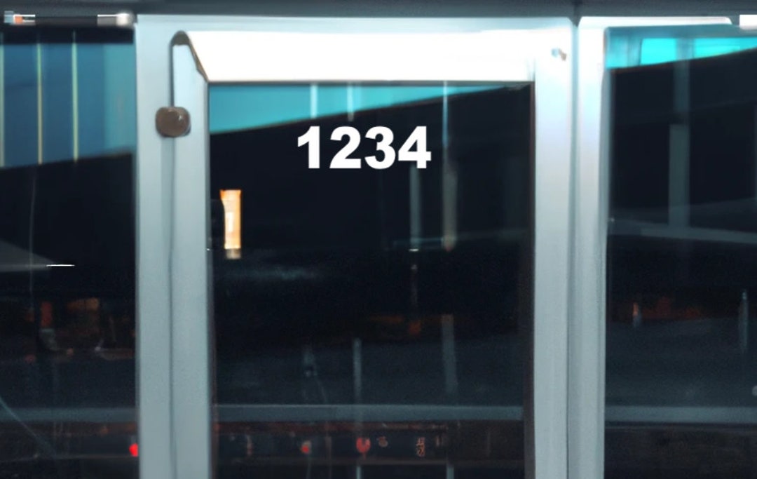 Business Address Numbers Vinyl Decal - Custom Decal for Storefront ...