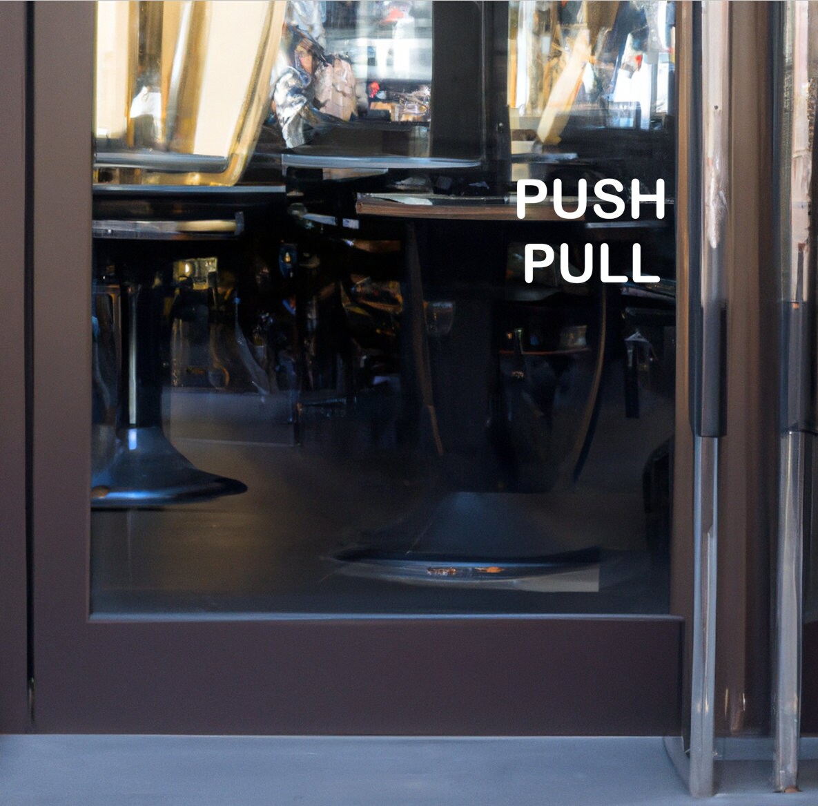 Business Door Push / Pull Text Vinyl Selectable Font/size Options - Etsy