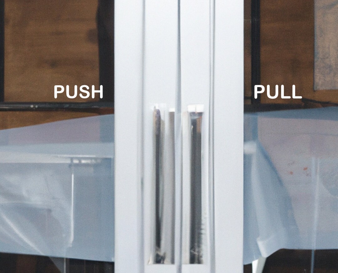 Business Door Push / Pull Text Vinyl -- Selectable Font/size Options - Etsy