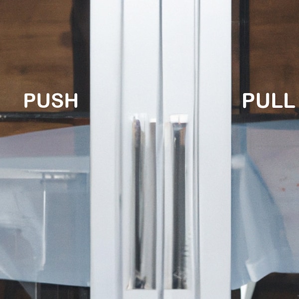 Push Pull Door Decals - Etsy