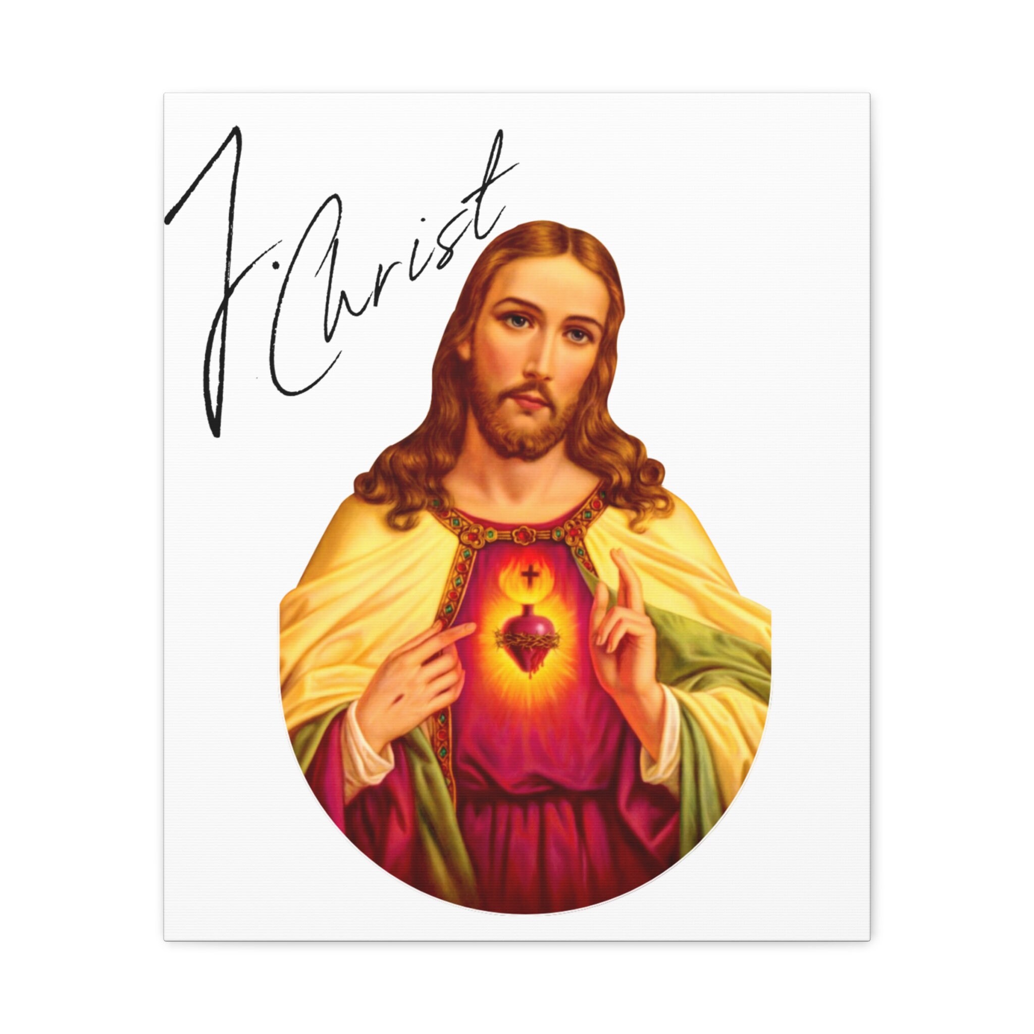 Jesus Autograph Canvas - Etsy
