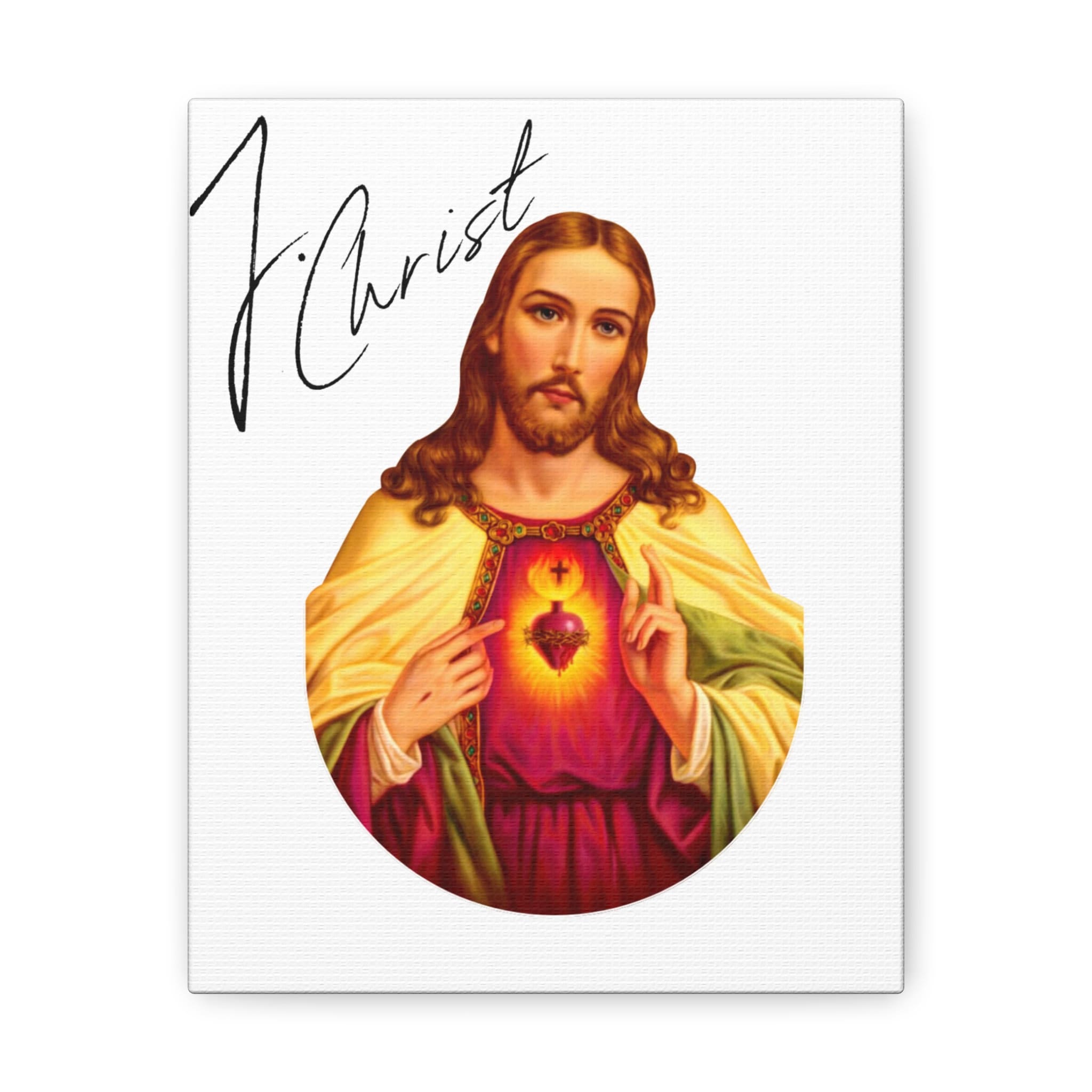 Jesus Autograph Canvas - Etsy