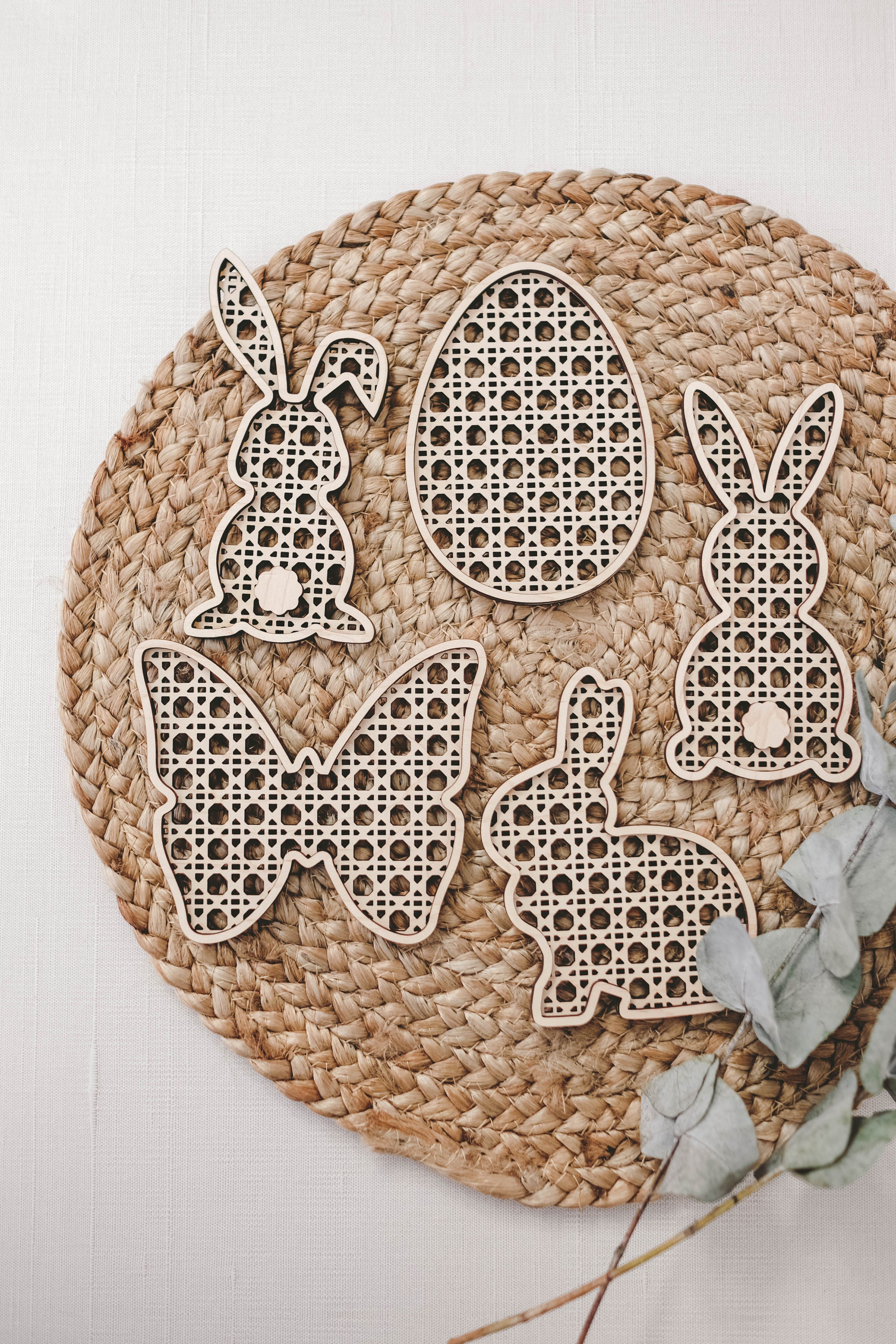 Easter Rattan Cane Bundle SVG Glowforge Cut File Easter Rattan Wicker ...