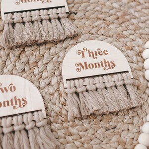 Boho Month Markers Digital File - Boho Nursery Decor - Children's Photo ...