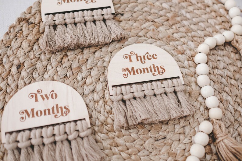 Boho Month Markers Digital File Boho Nursery Decor - Etsy