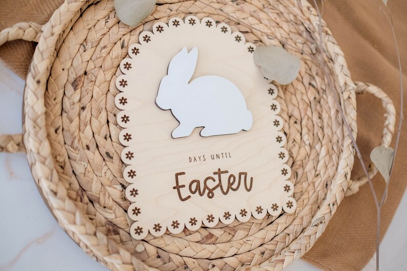 Days Till Easter Countdown SVG Easter SVG Laser Ready Cut File Digital ...