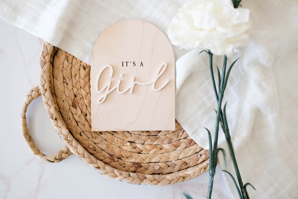 Gender Reveal Sign for Hospital Surprise Gender Announcement Newborn ...