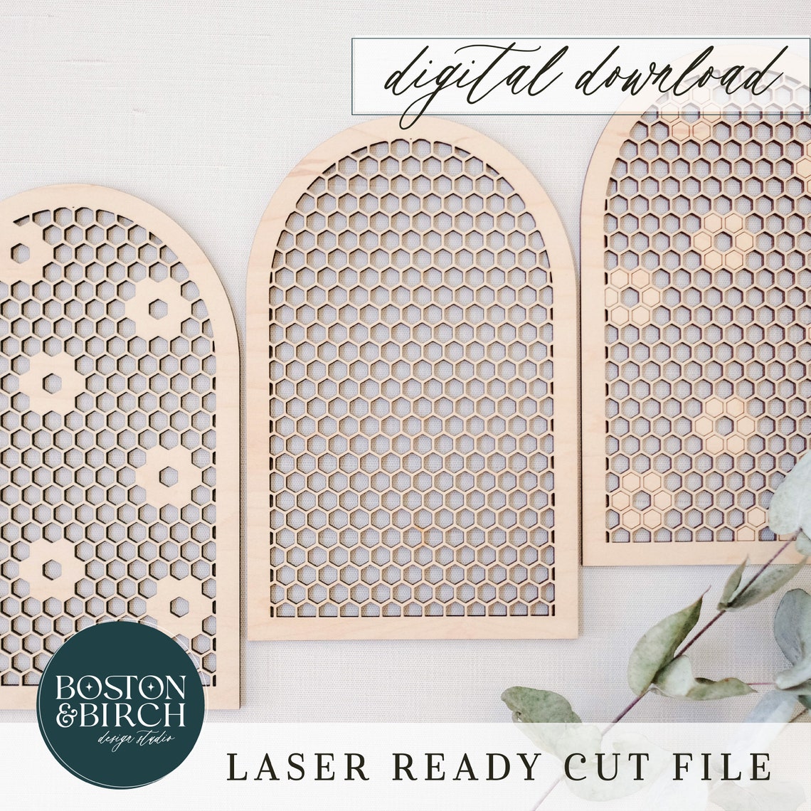 Boho Honeycomb Sign Arched Sign Blank Display Boho Arch Template ...