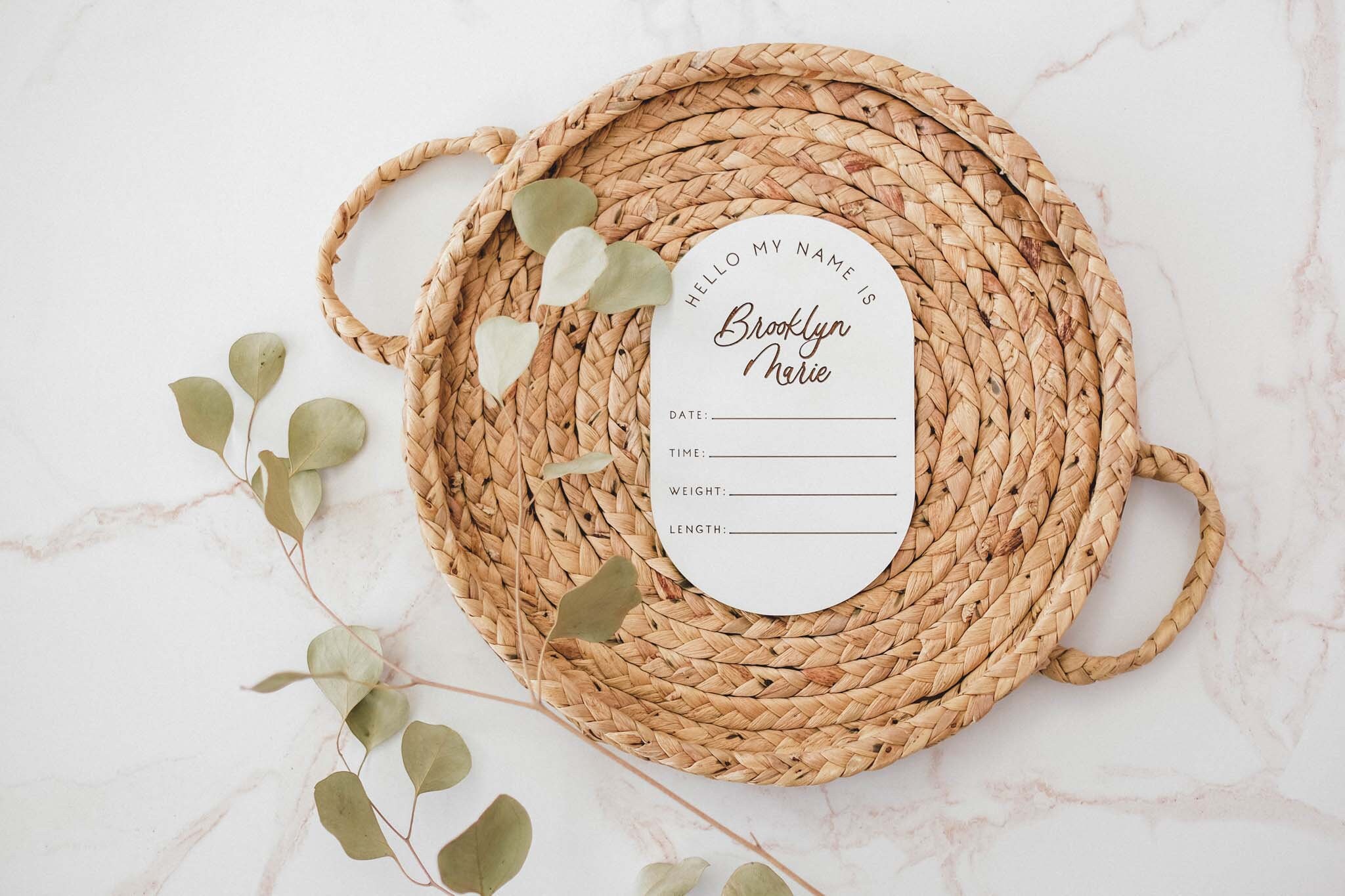 Newborn Name Sign SVG – Baby Photo Prop, Laser Cut (digital Download ...