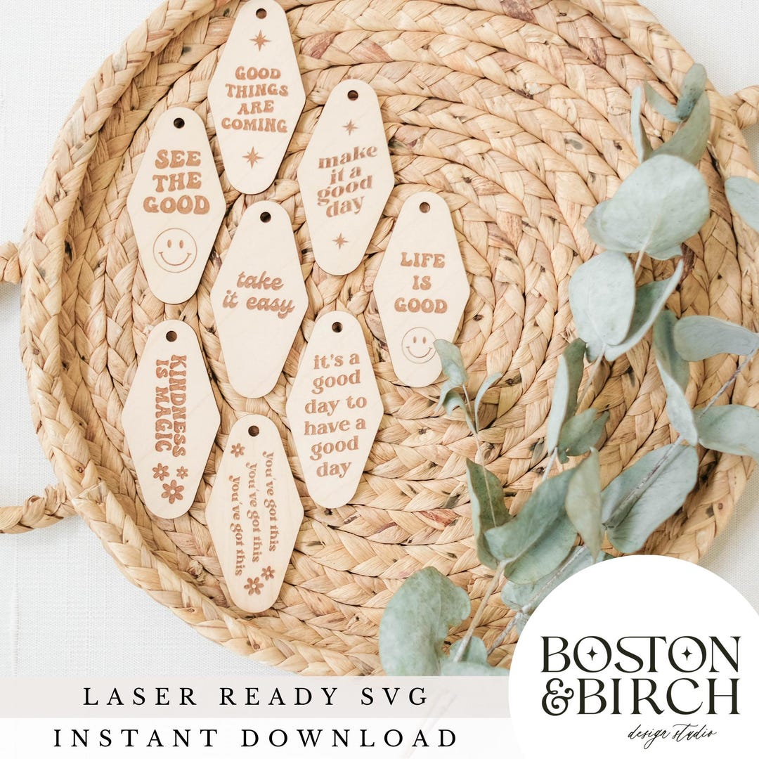 Positive Affirmation Keychains Retro Keychains Motel Keychains Hotel ...