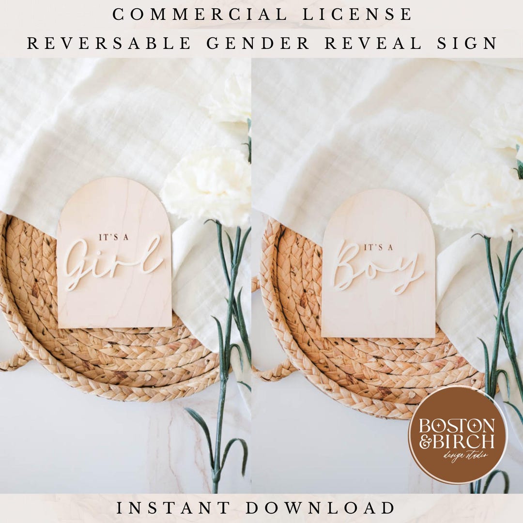 Gender Reveal Sign for Hospital - Surprise Gender Announcement ...