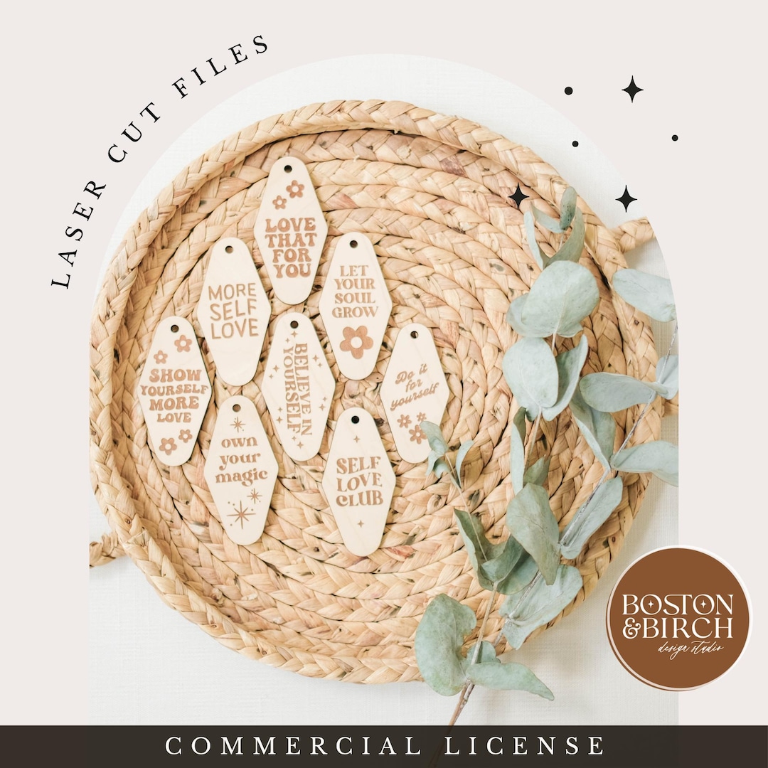 Self Love Keychains - Retro Keychains - Motel Keychains - Hotel ...