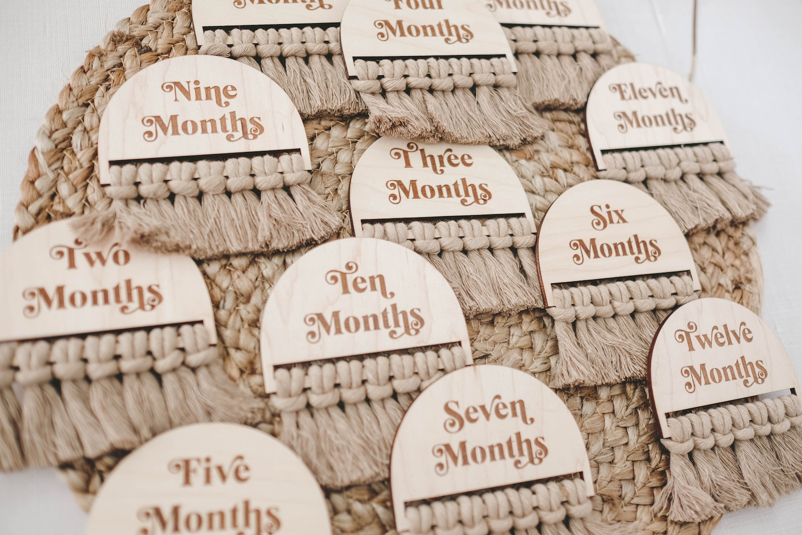 Boho Month Markers Digital File - Boho Nursery Decor - Children's Photo ...