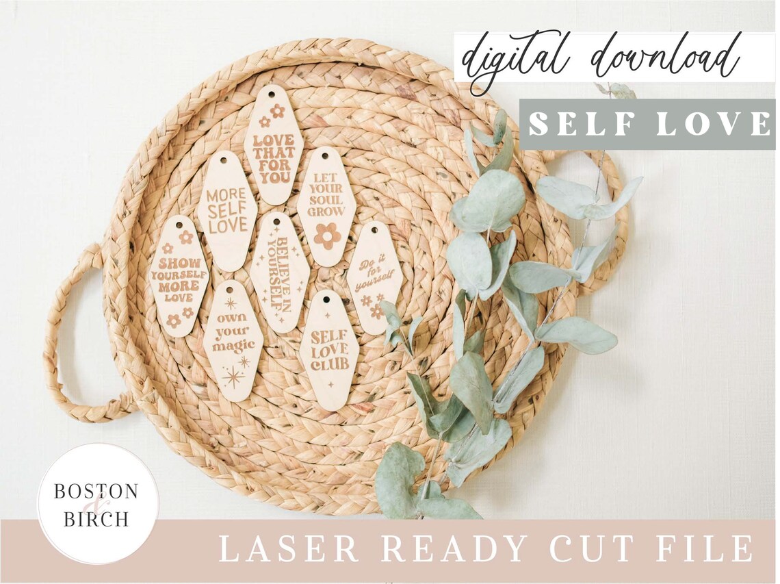 Self Love Keychains Retro Keychains Motel Keychains Hotel Keychains ...