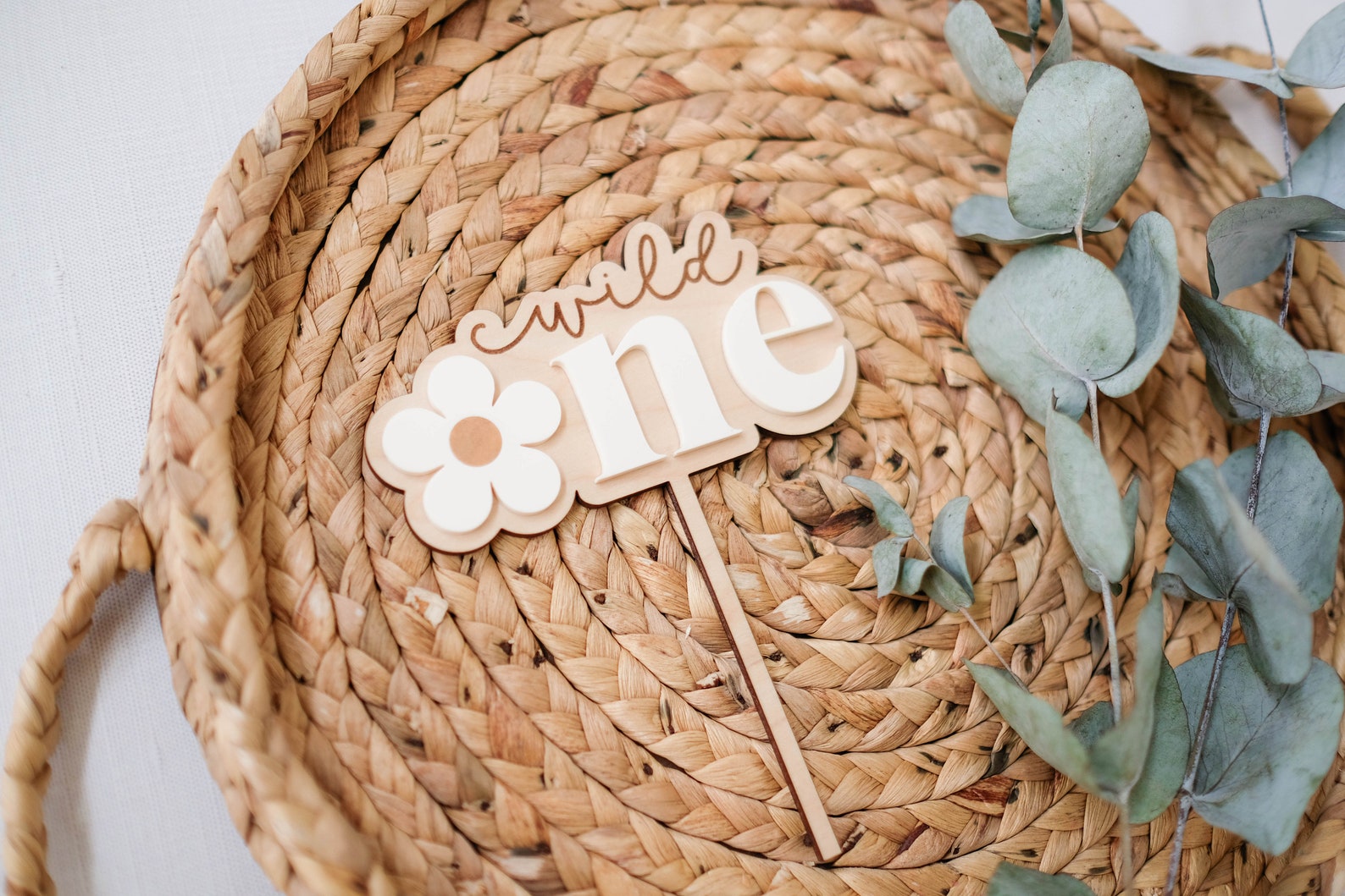 Wild One Daisy Cake Topper SVG File – Boho Birthday (laser Cut File) - Etsy