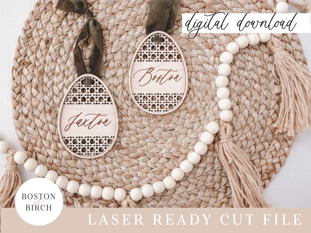Easter Rattan Cane Bundle SVG Glowforge Cut File Easter - Etsy