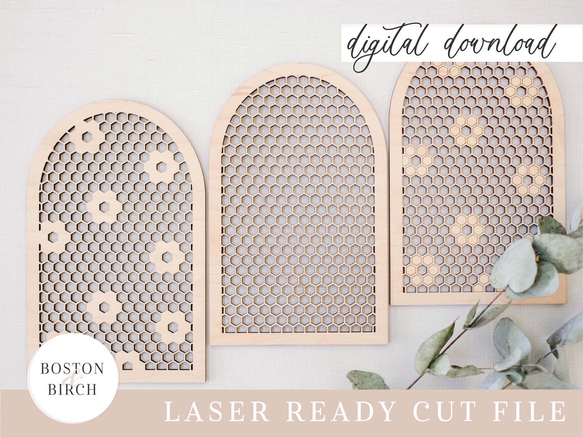 Boho Honeycomb Sign Arched Sign Blank Display Boho Arch - Etsy