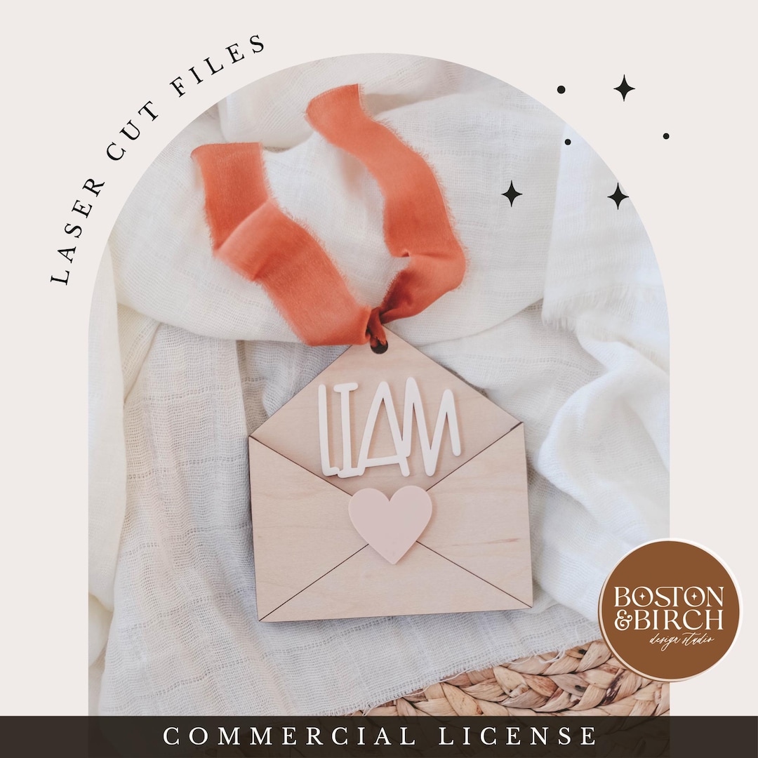 Valentine Gift Card Tag SVG - Valentines Day Basket - Laser Ready Cut ...