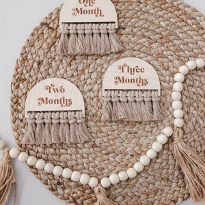 Boho Month Markers Digital File Boho Nursery Decor Children's Photo ...